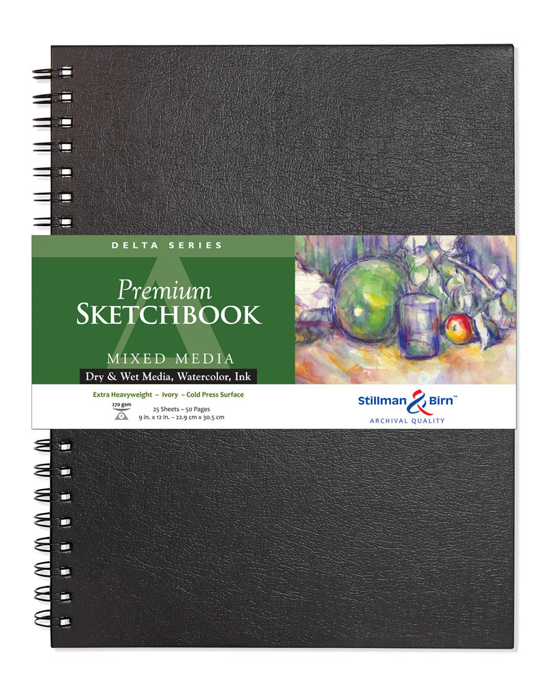 Delta Series Premium Hard-Cover Wirebound Sketch Books
