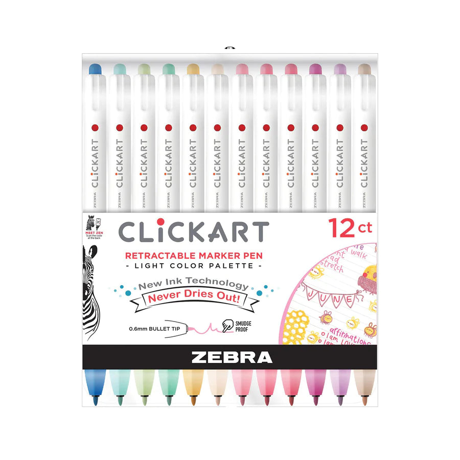 ClickArt Retractable Marker Pen Sets