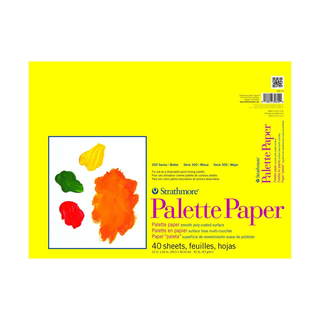 Strathmore Paper Palette Pad, 40 Sheets